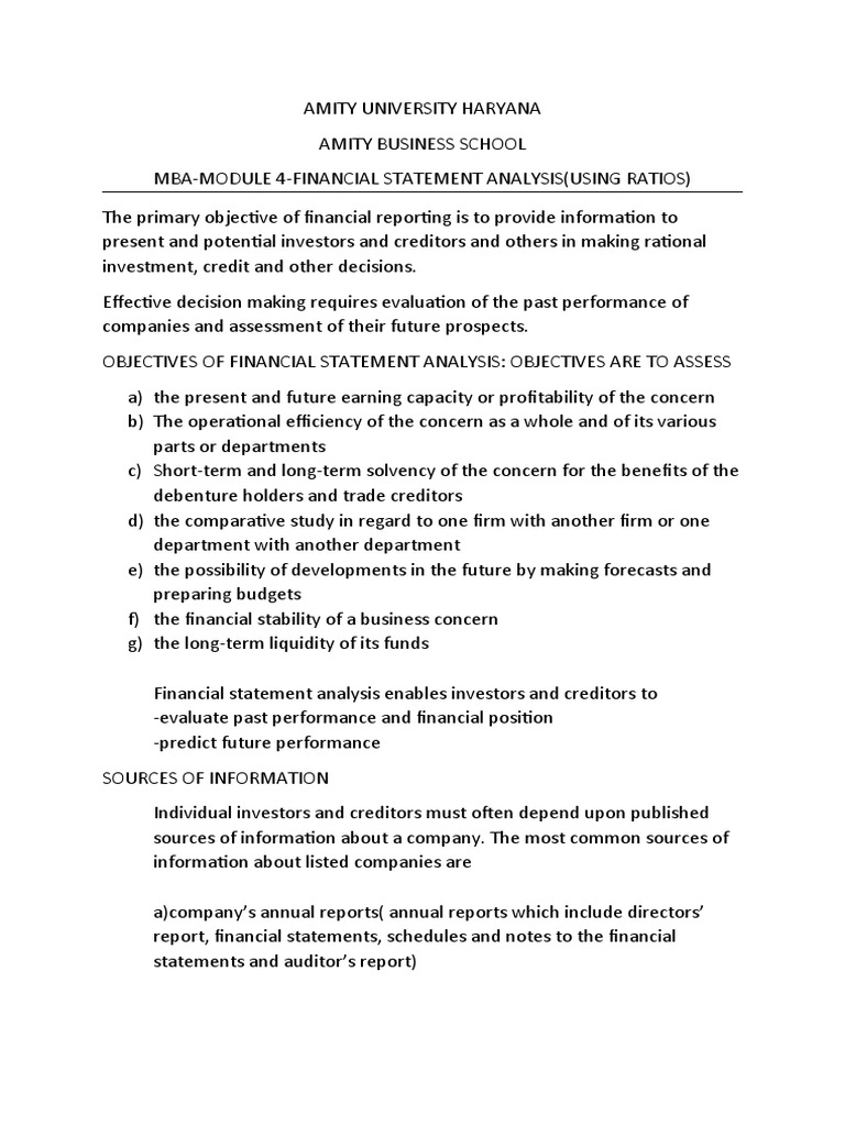 AFM-Module 4-Part 1 | PDF | Net Income | Equity (Finance)