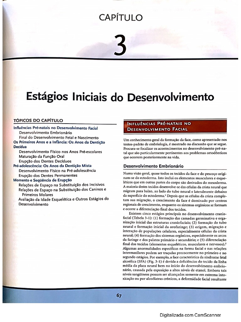 Aula 01 - Proffit Cap 3 - Livro | PDF