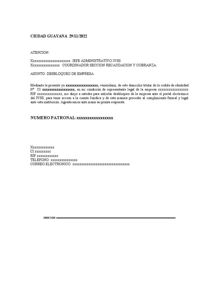 Carta Al Ivss 2 | PDF