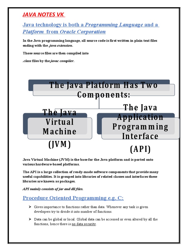 Java Notes VK (Auto) | PDF | Class (Computer Programming) | Inheritance ...