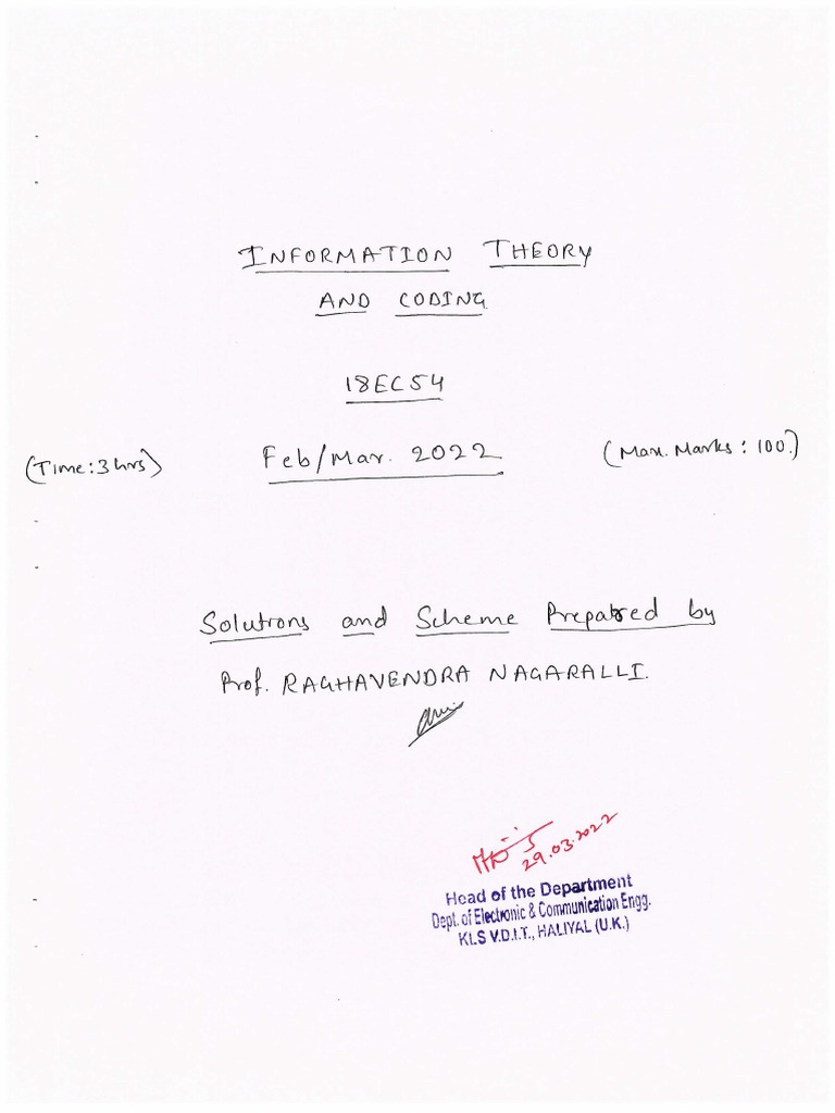 18EC54-Feb 2022 (Solved) | PDF
