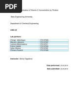 Vitaminc DCPIP | PDF | Vitamin C | Titration