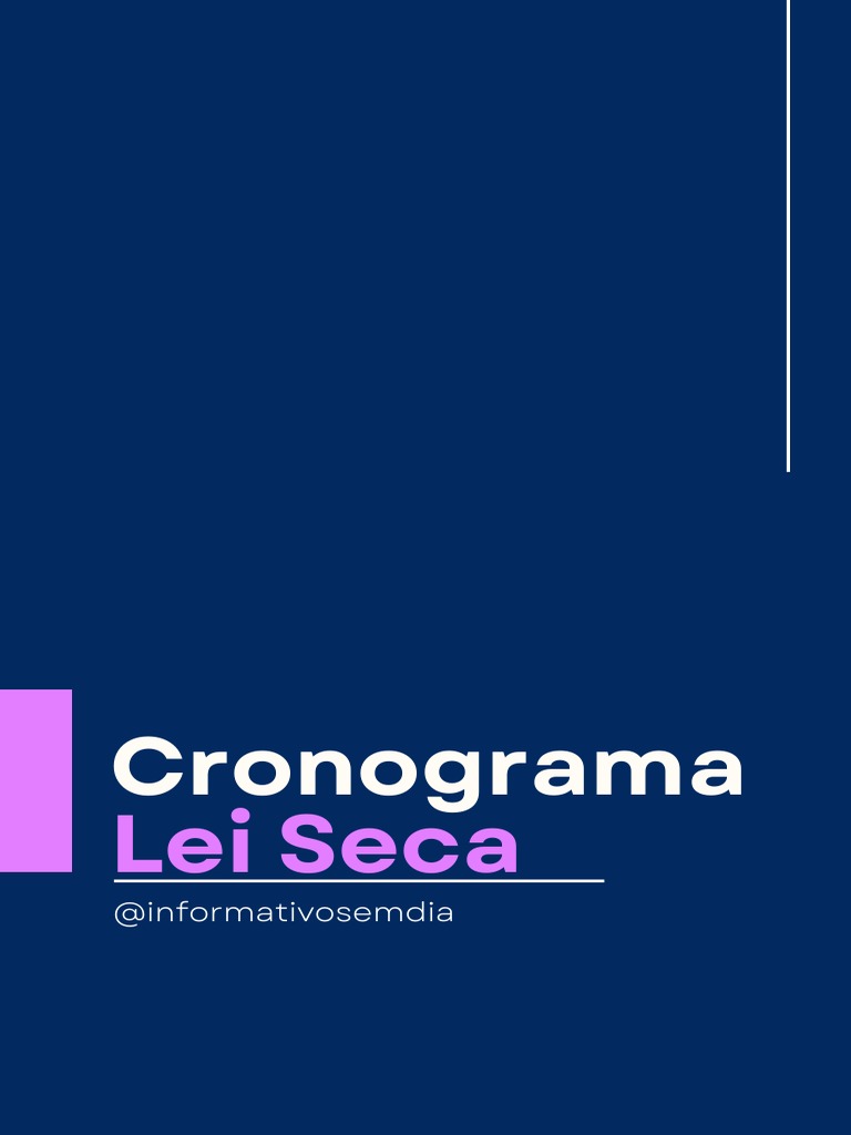 Cronograma Lei Seca | Download grátis PDF | Crime e Violência | Crimes Cronograma Lei Seca | Download grátis PDF | Crime e Violência | Crimes
