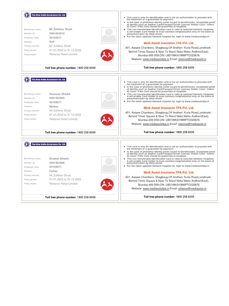 ECard | Download Free PDF | Identity Document | Hospital