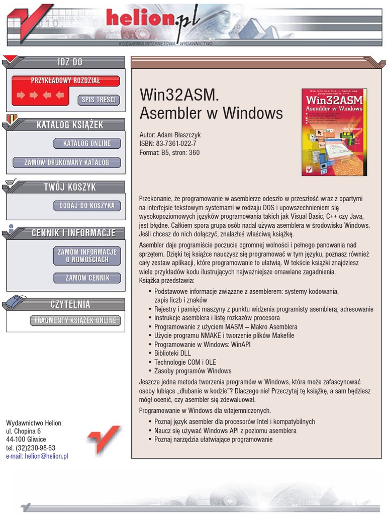 Win32ASM. Asembler W Windows | PDF