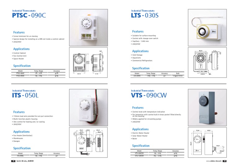 PTSC - 090C LTS - 030S: Features Features | PDF | Thermostat | Water ...
