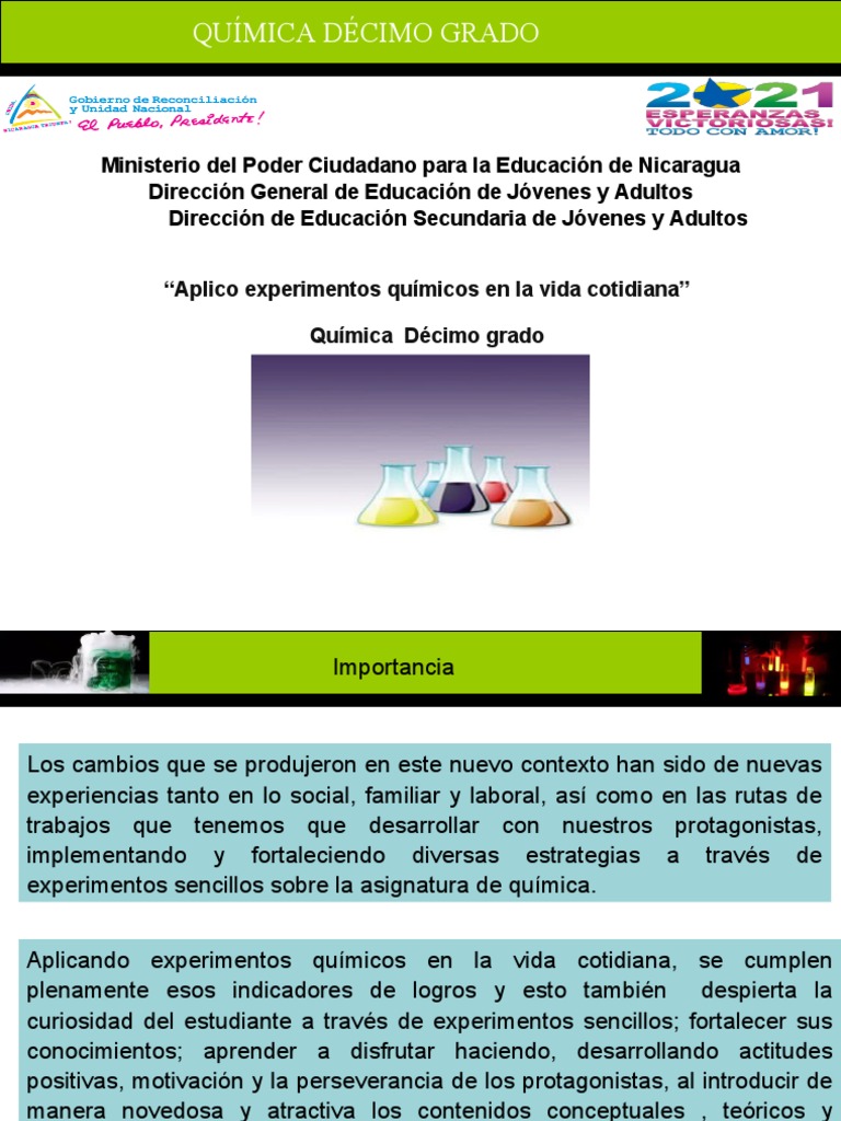 Química 10mo Grado Pdf Química Peróxido De Hidrógeno