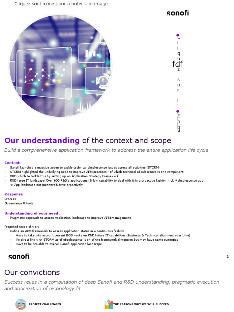 Sanofi Application Strategy Framework Draft | PDF | Product Lifecycle ...
