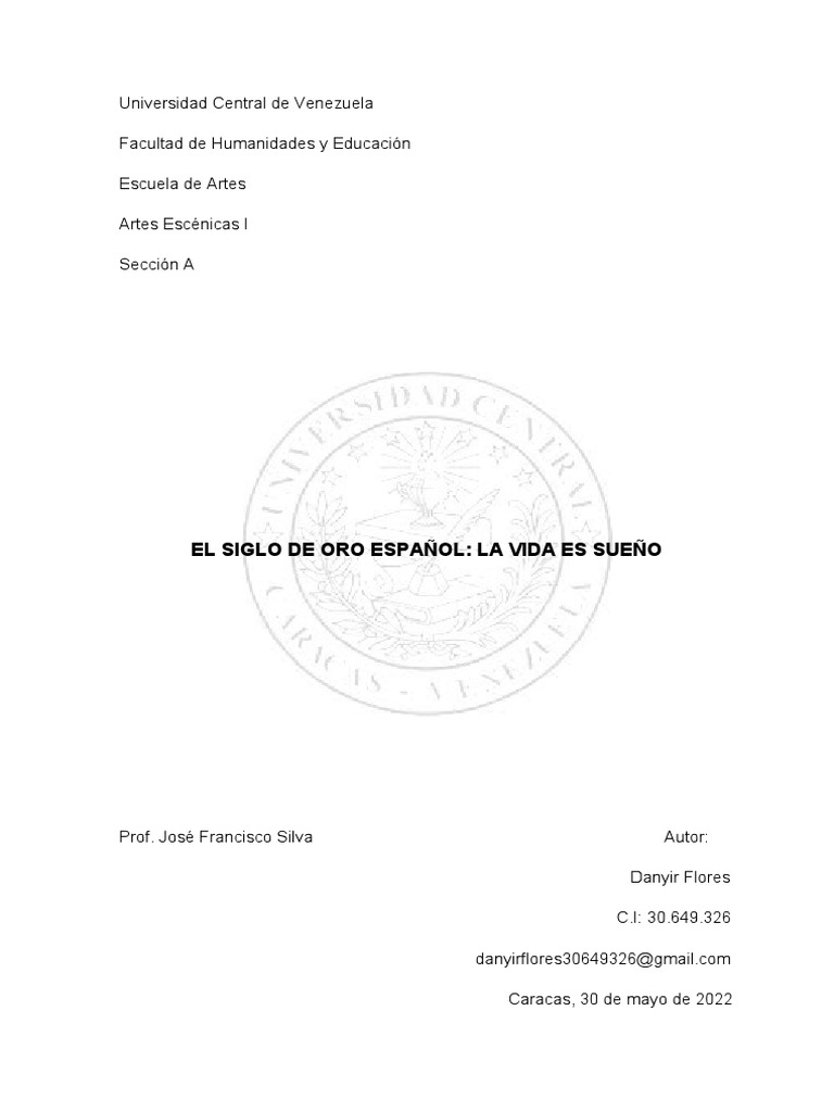 Ensayo Siglo de Oro Danyir | PDF | Molière | Barroco