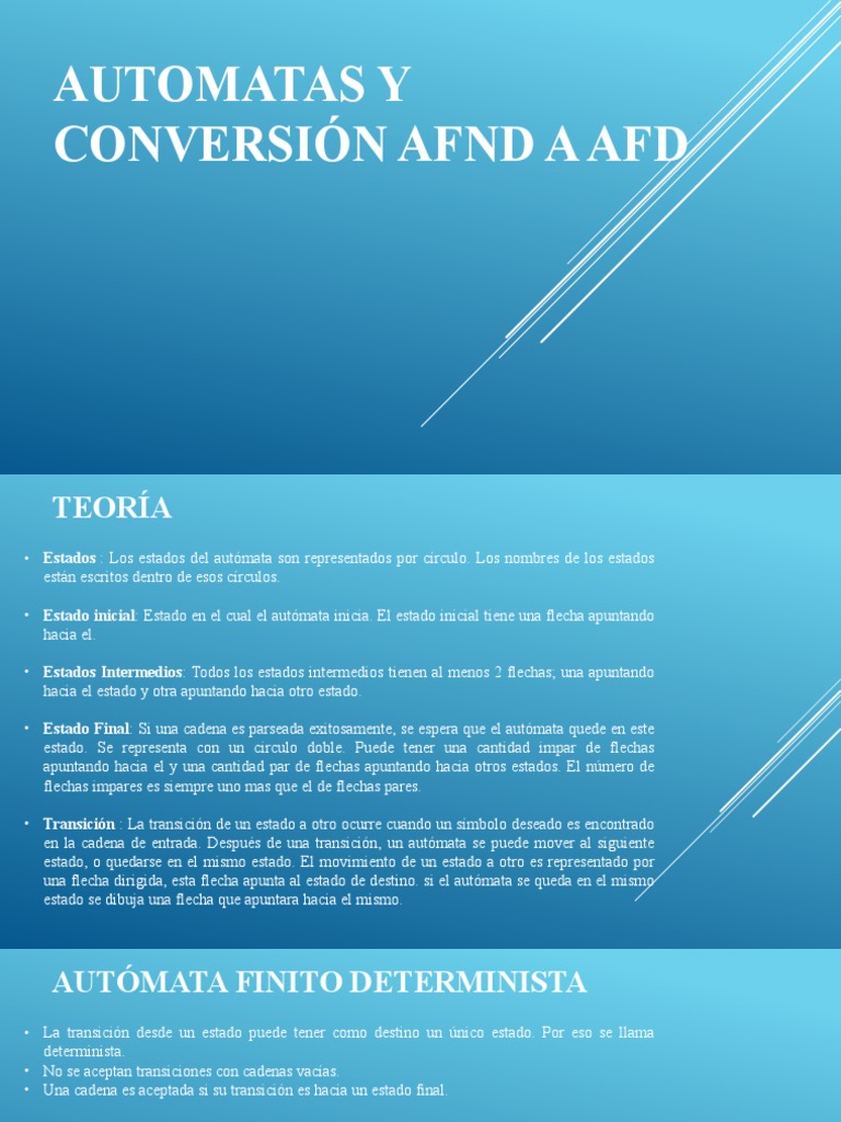 Conversión Afnd A AFD | PDF | Electrónica digital | Cadena (informática)