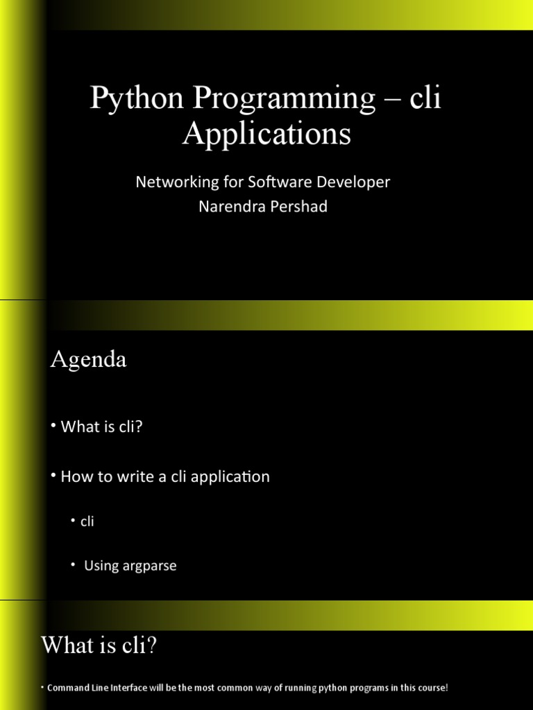 Module01 Wk02d CLI Applications | PDF | Command Line Interface | Port ...