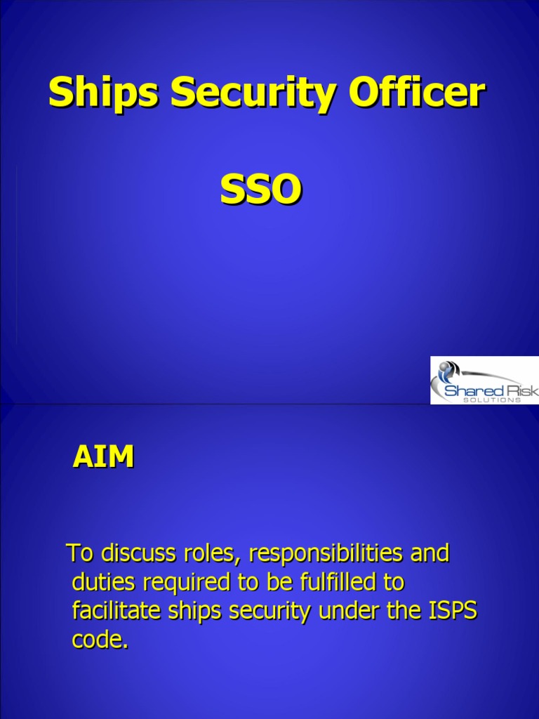 Roles and Duties of Ship Security Officer | PDF | Safety