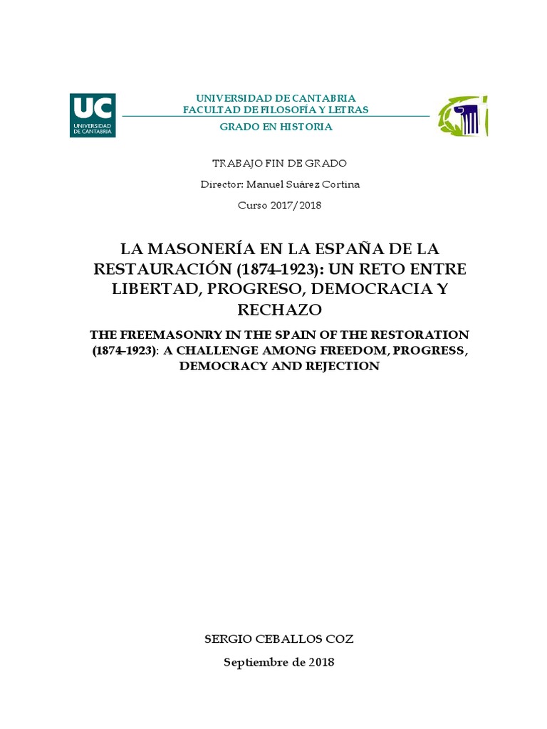 Ceballos Coz Sergio | PDF | Masonería | España
