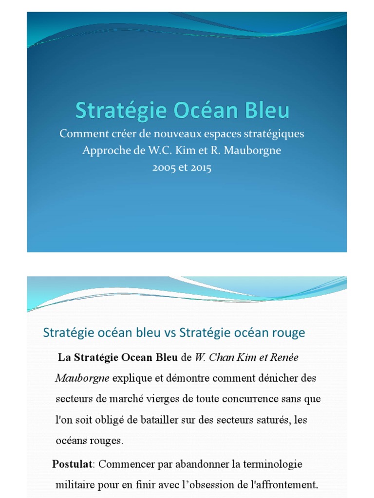 Stratégie Océan Bleu : Créer de la Valeur | PDF | Économie | Business