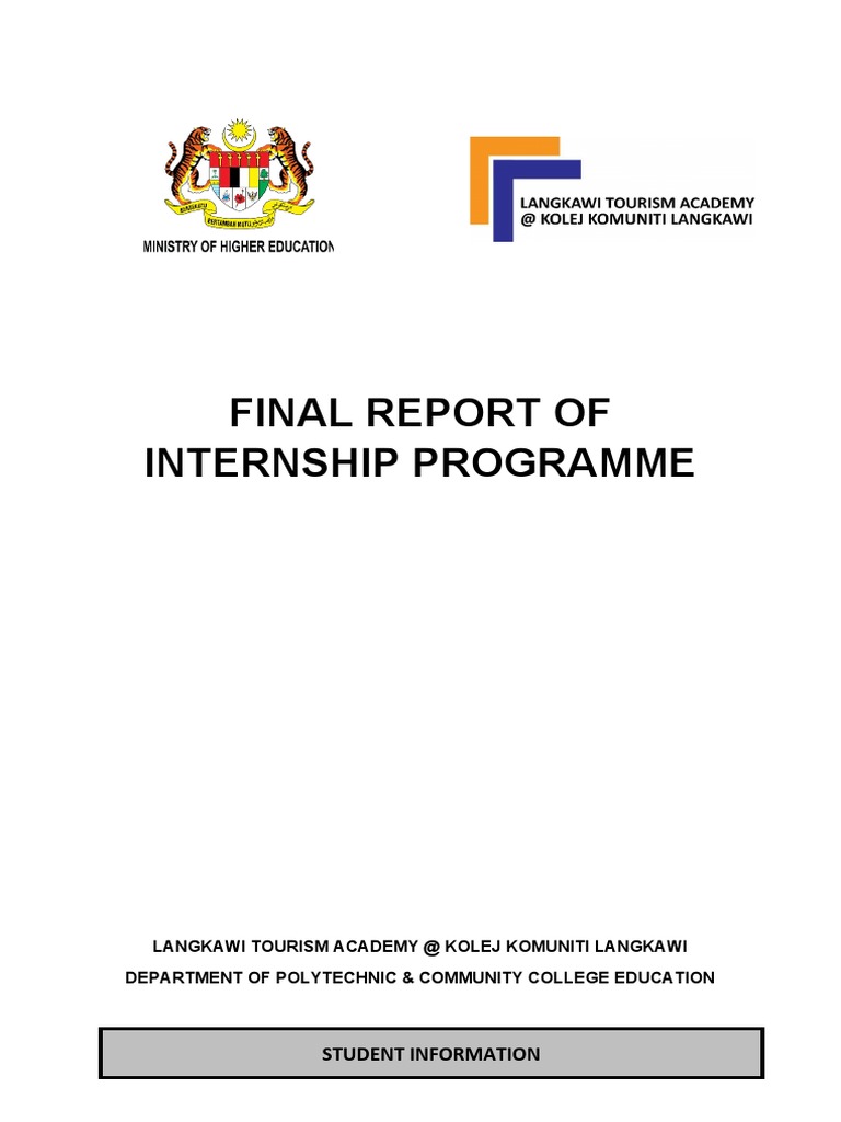 Format Final Report of Internship Programme Session 29TH March | PDF