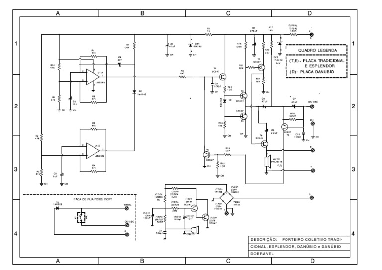 Esquema Eletrico-PLACA EXTERNA | PDF