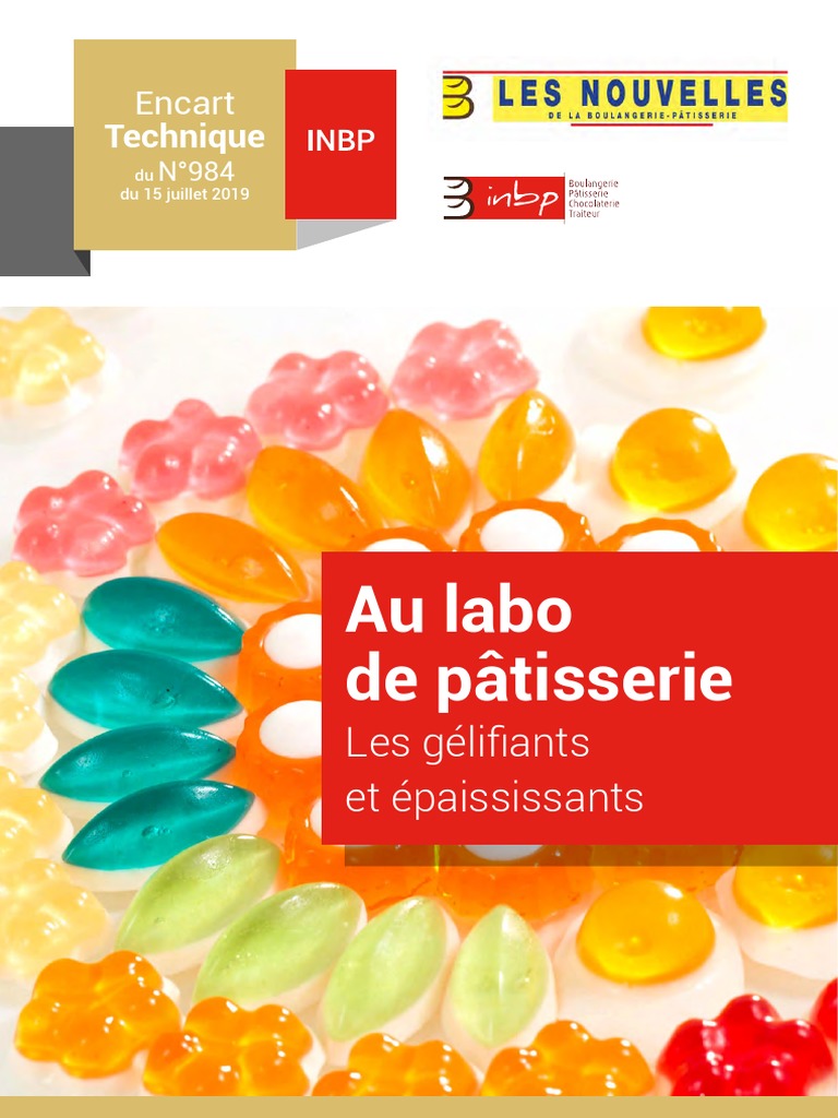 2019 01 Encart Technique Inbp Patisserie Gelifiants Epaississants | PDF ...