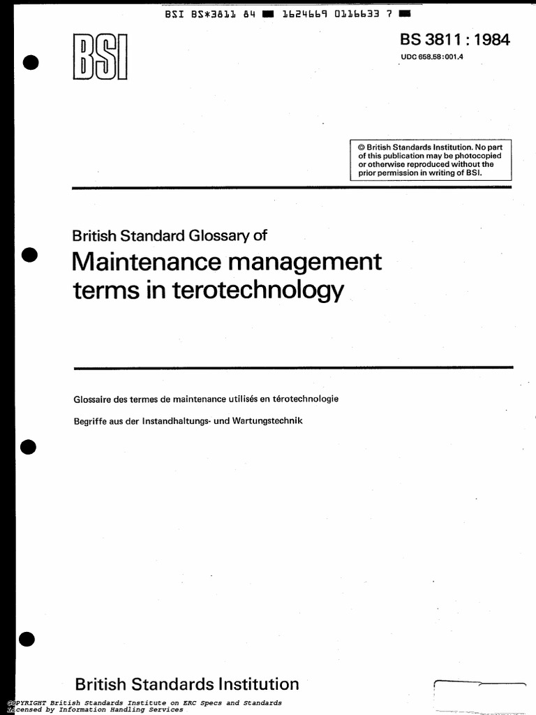 Terminologia II | PDF | Specification (Technical Standard) | Reliability Engineering