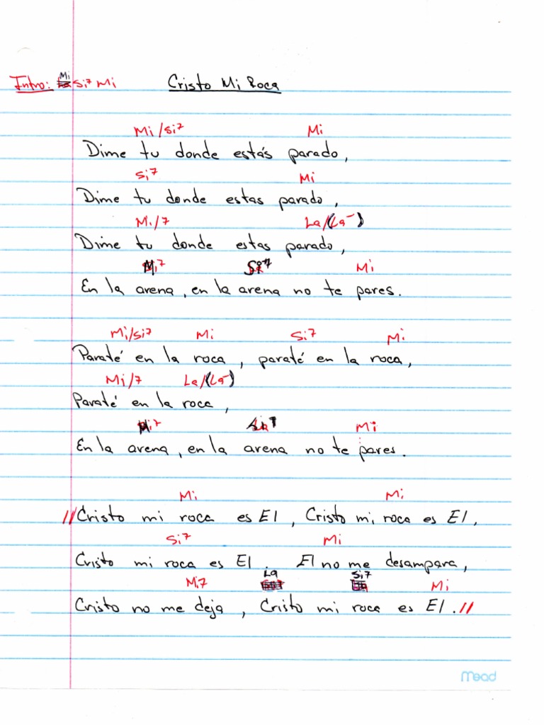 Cristo Mi Roca | PDF