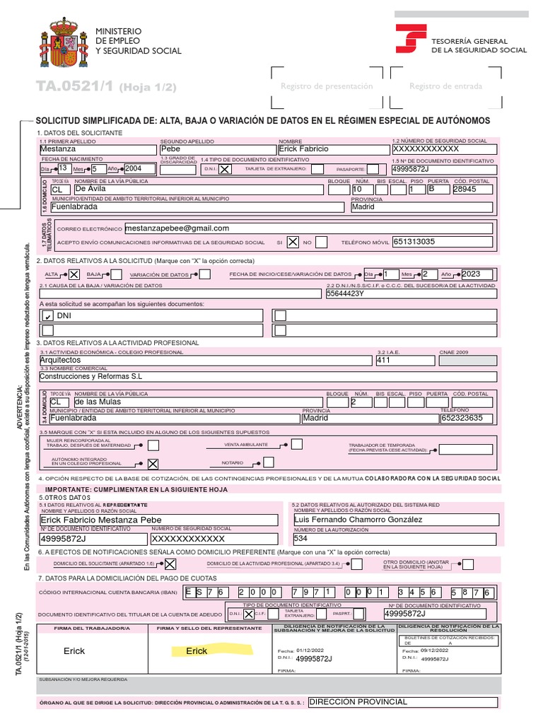 Alta Autonomos Ta - 0521, de Erick | PDF | Gobernancia | Gobierno