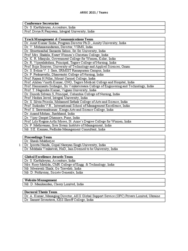 Teams June 2021 | PDF | Wellness