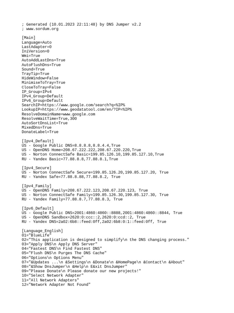DnsJumper | PDF | Domain Name System | Ip Address