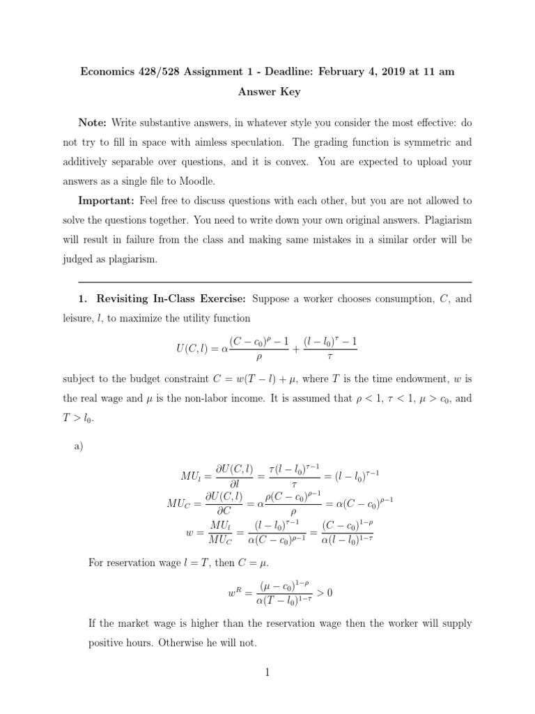 2019,1 | Download Free PDF | Labour Economics | Economic Equilibrium