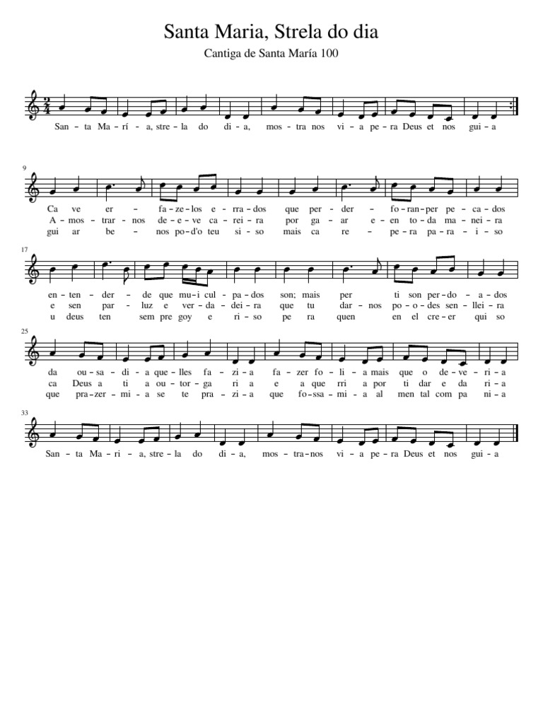Santa Maria Strela do día | PDF