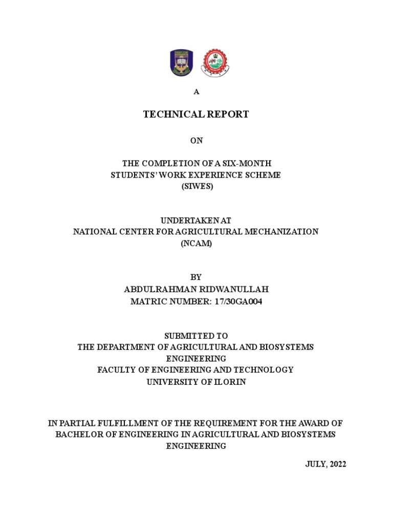 A Technical Report On Industrial Training Done at NCAM | PDF ...