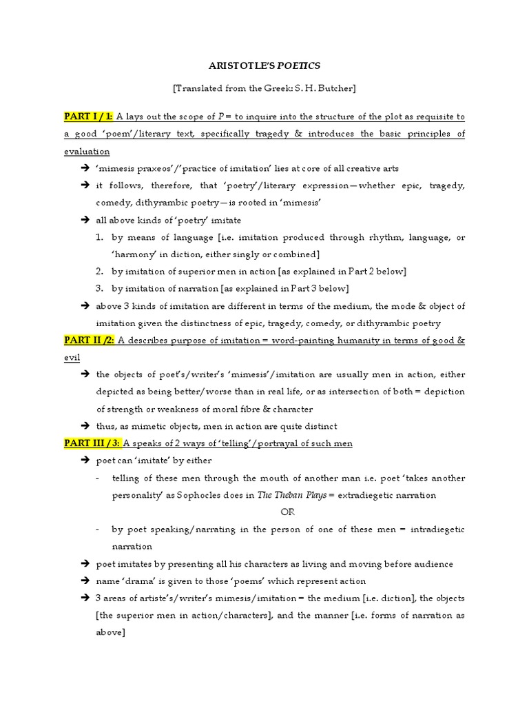 Aristotle's Poetics: Tragedy Analysis | PDF | Tragedy | Poetry