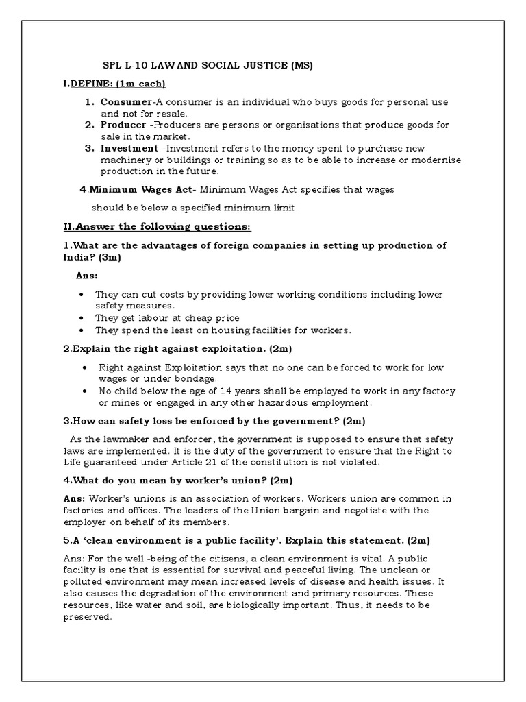 Law and Social Justice | PDF