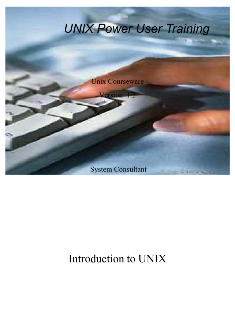 Unix | PDF | Operating System | Computer File