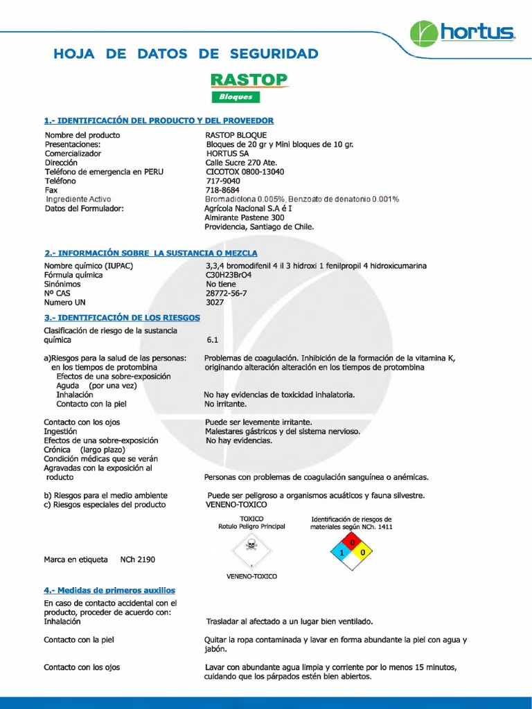 MDS - HDS - Rastob Bloque | PDF