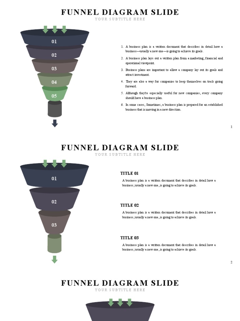 Funnel Slides V5 Powerpoint Template | PDF | Business Plan | Communication