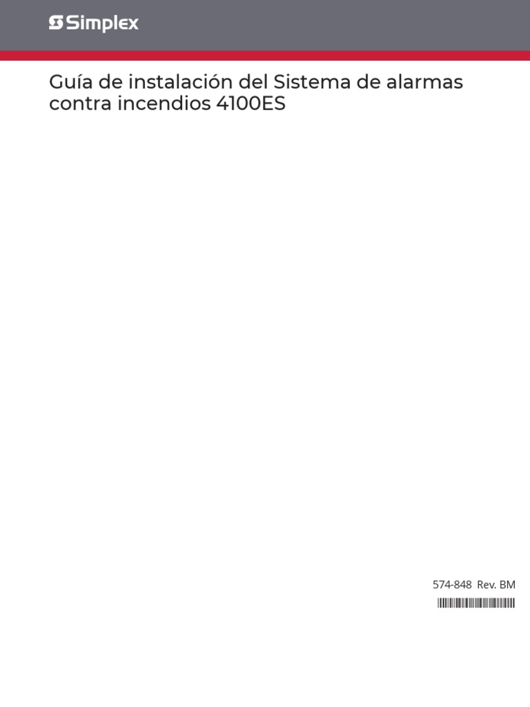 Guia de Instalacion Del Sistema de Alarmas Contra Incendios 4100es ...