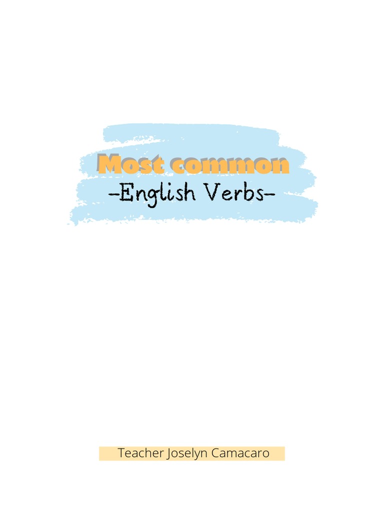 List of Verbs | PDF | Verb