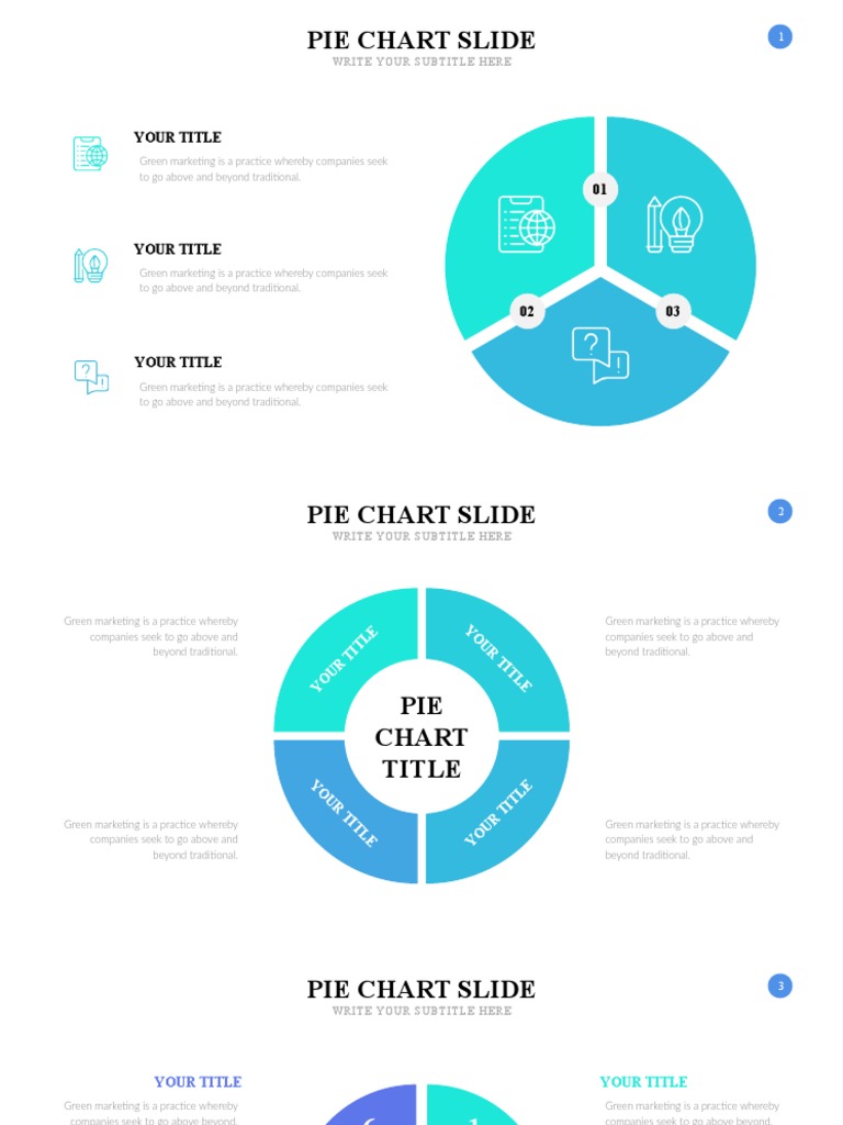 Pie Chart Slides Powerpoint Template Pdf Marketing Brand