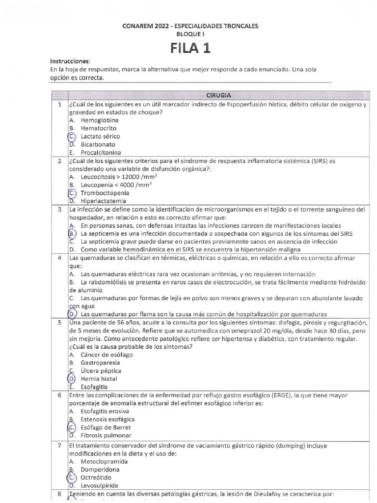 Conarem 2022 Bloque I Fila 1 Opt | PDF