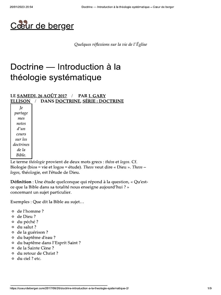 Systematique | PDF