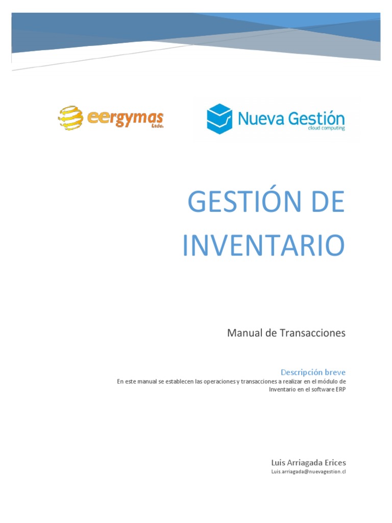 Gestión de Inventario | PDF | Inventario | Informática