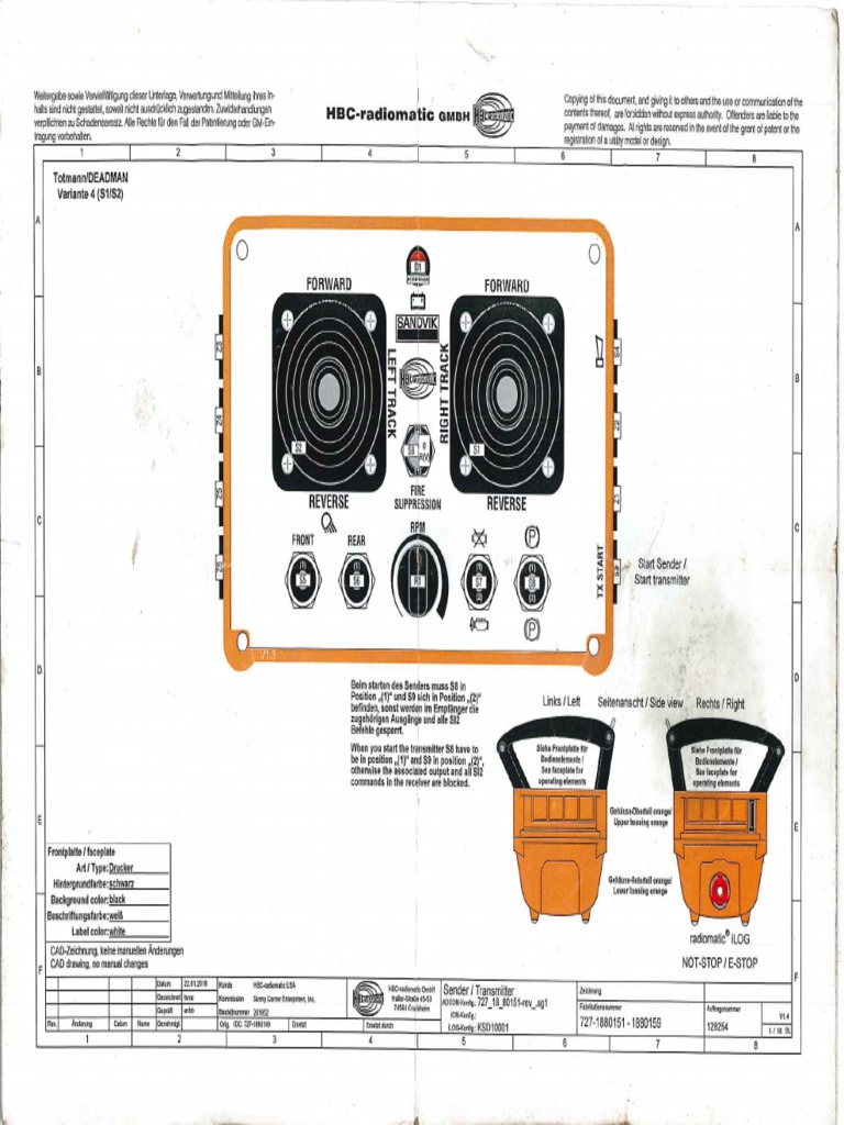 Radio Matic - HBC - SANDVIK 712 | PDF