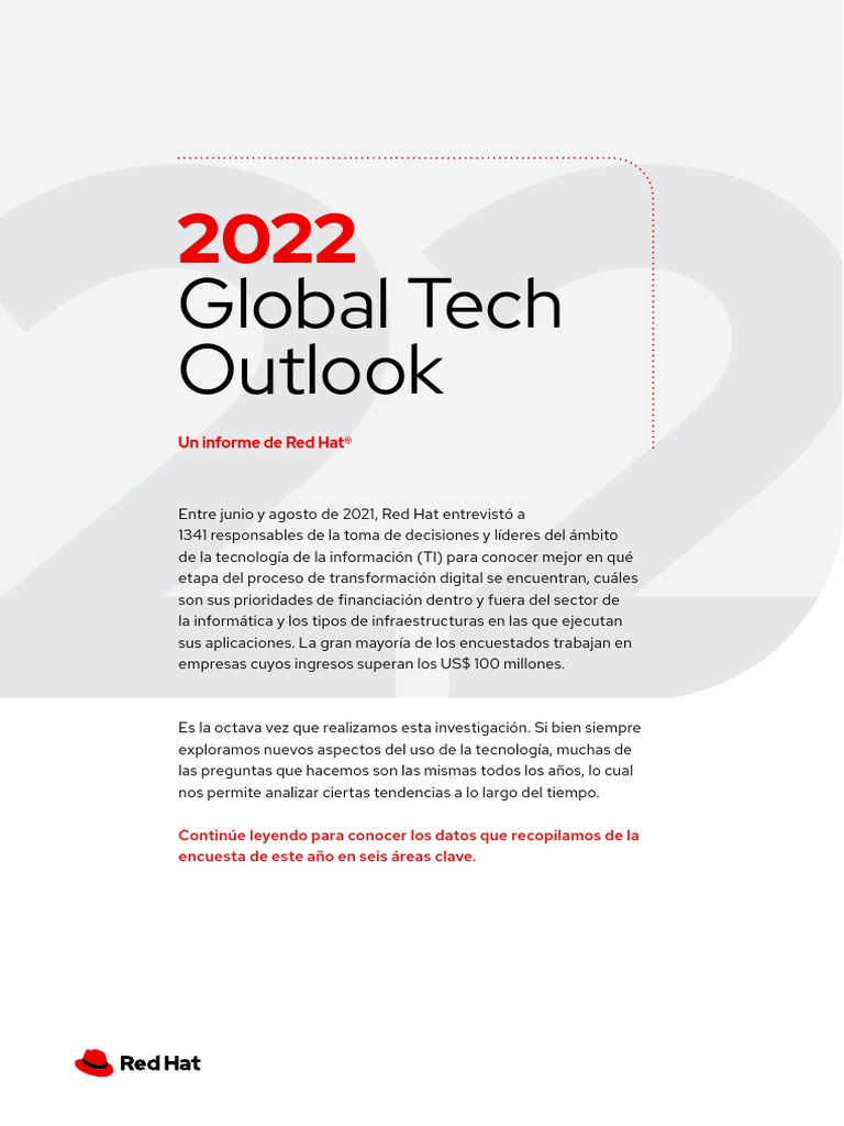 Red Hat-2022-Global-Tech-Outlook-Overview | Descargar gratis PDF | Computación en la nube ...