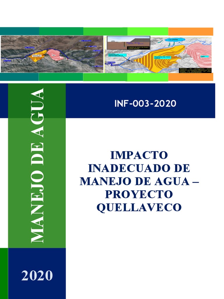 INF - 003 - 2020 - Impacto Indecuado de Manejo de Agua Del Proyecto Quellaveco. Mod | PDF | Agua ...