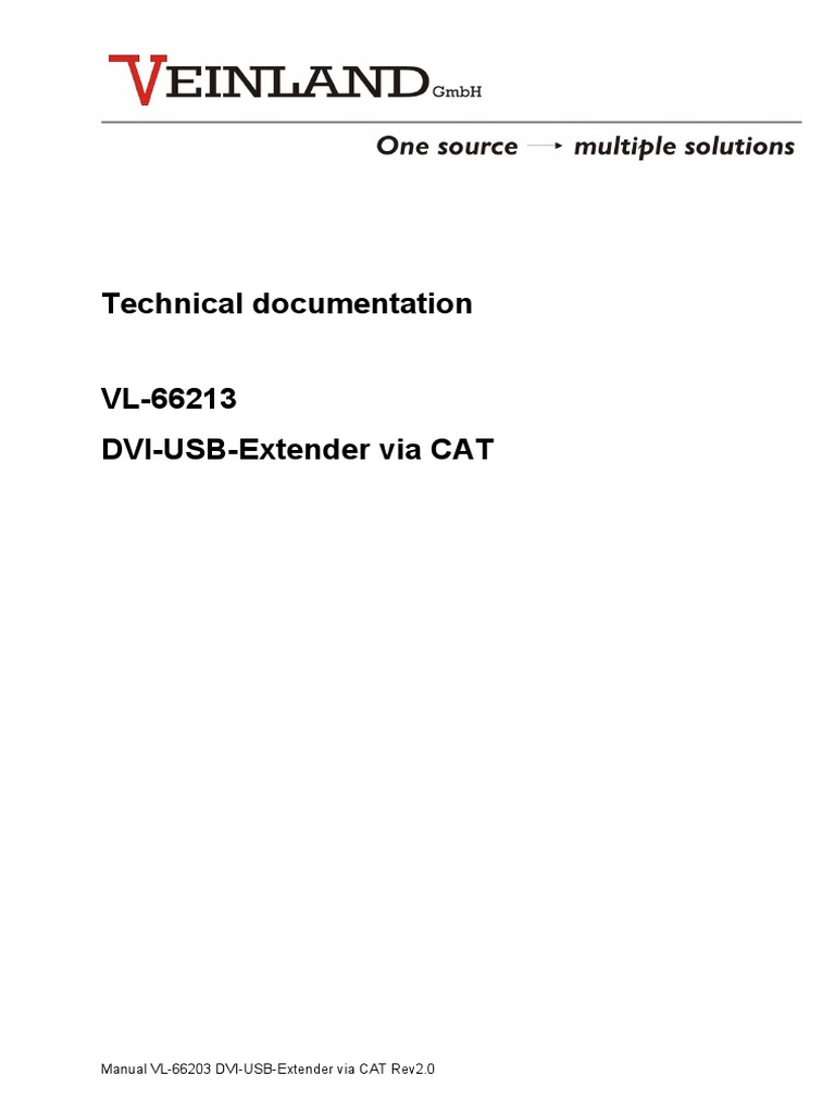 Man VL-66213 Rev2.0 Eng | PDF | Power Supply | Usb