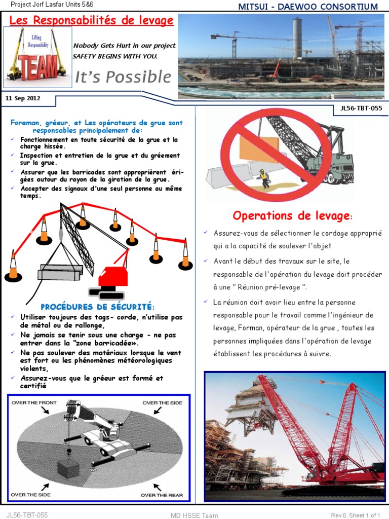 JL56 TBT 55 Responsabilités de Levage | PDF