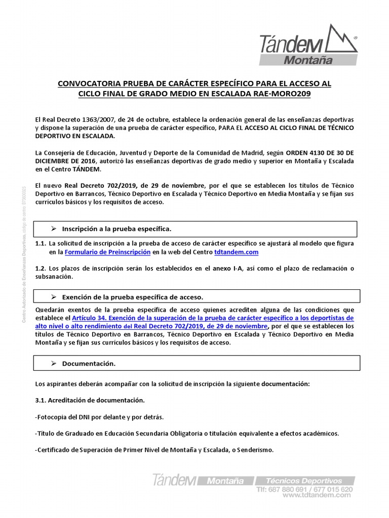 Conv Prueba TD 2 Escala Da | PDF | Recreación al aire libre | Viaje de aventura
