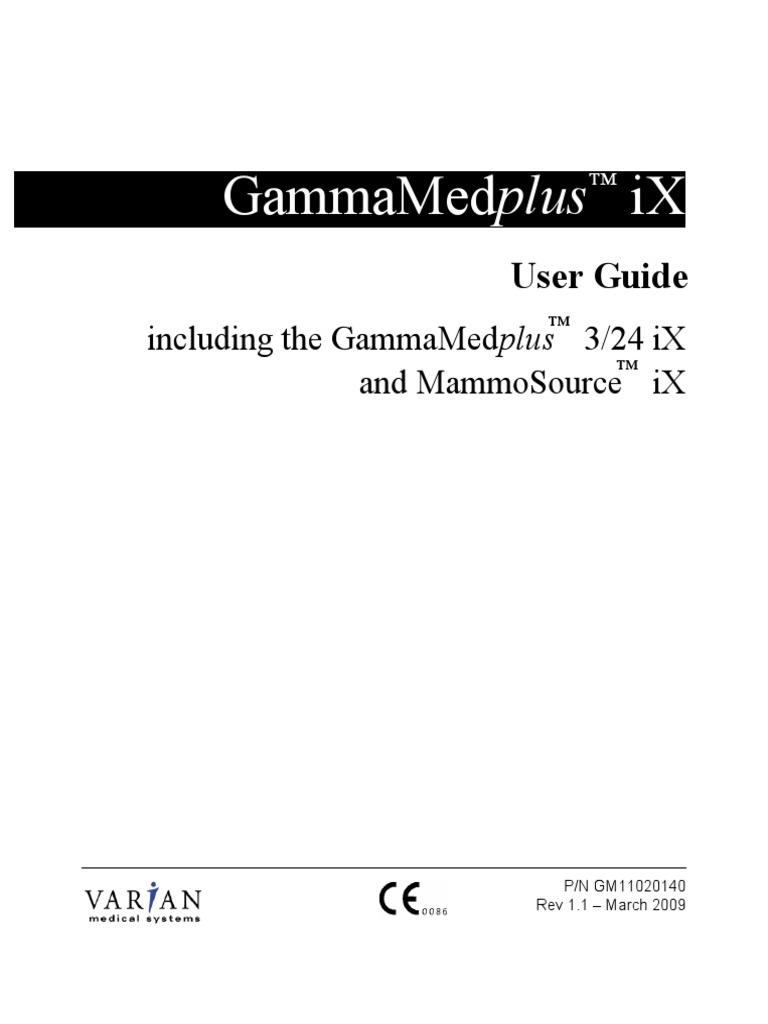 GammaMedplus Ix User Guide | PDF
