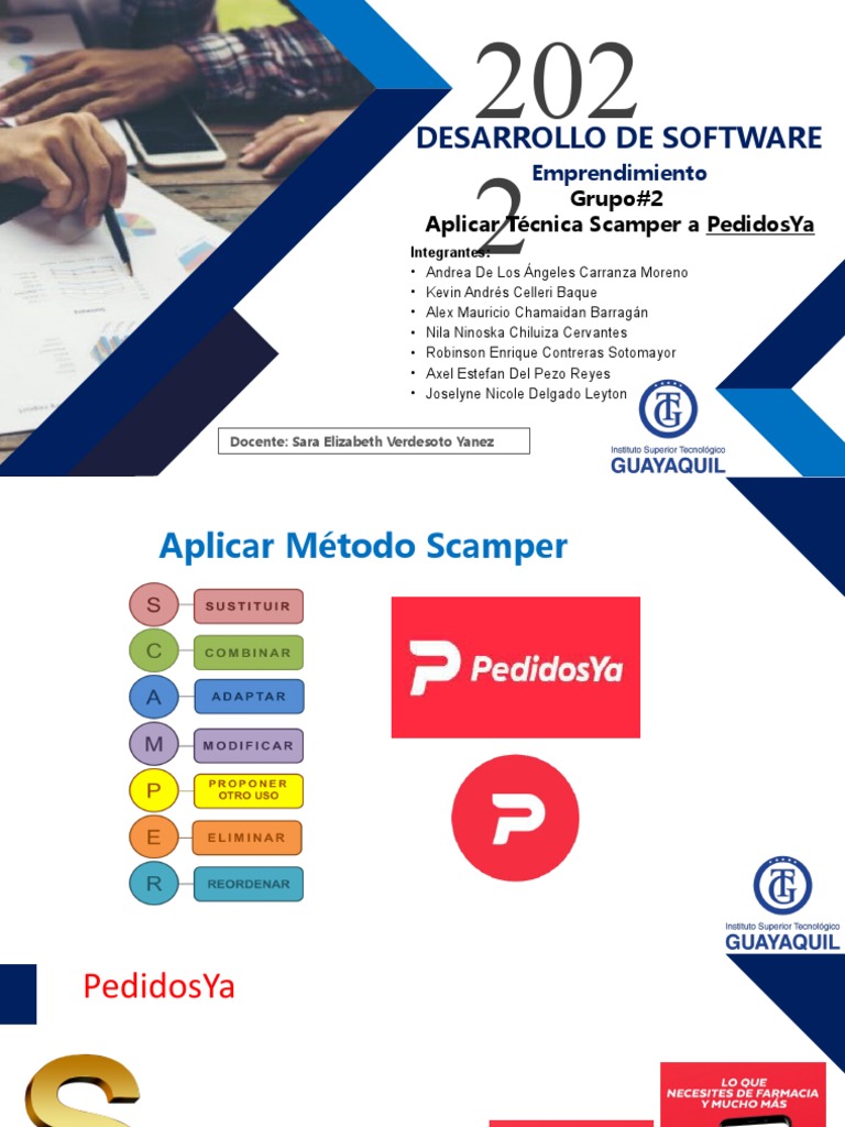 Mejora de PedidosYa con Scamper | PDF | Negocios