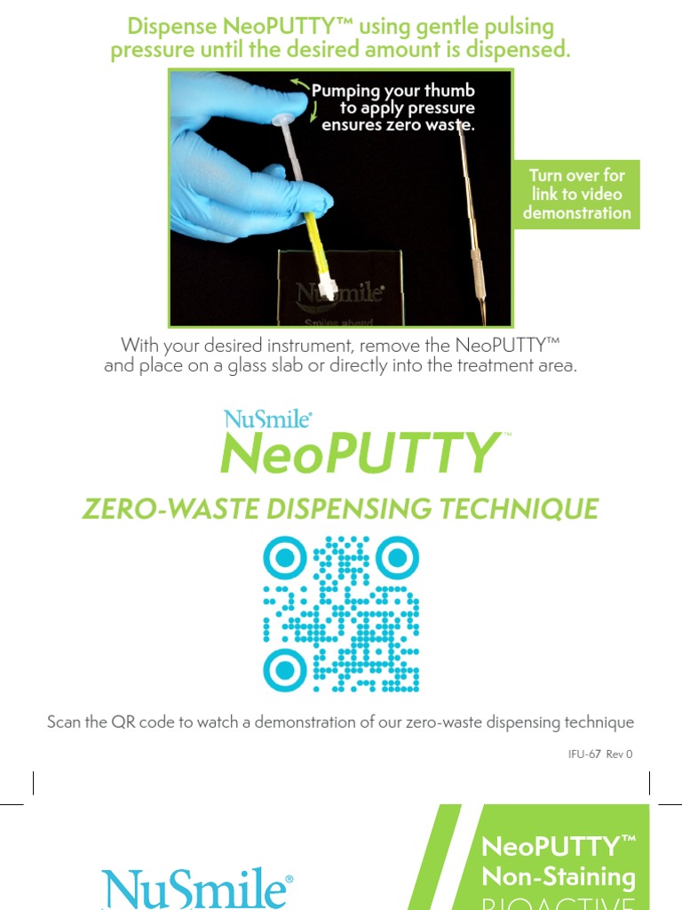 NeoPUTTY-Quickstart and Instruction For Use | PDF | Dental Material ...