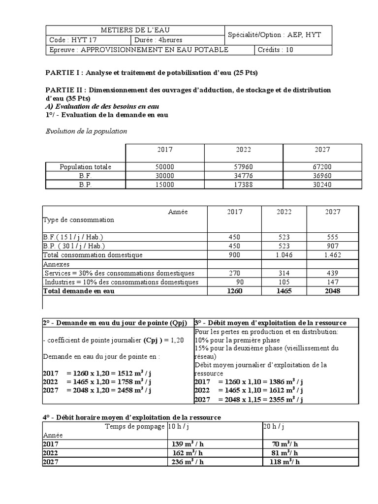 Corrige Epreuve - 2 - de - Aep - Hyt - 2023 - 1 | PDF